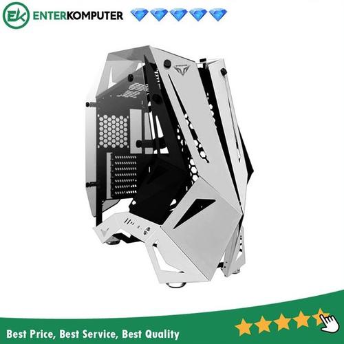 Jual Casing Prime R-[Cs] White Black - Atx Alumunium Gaming Case ...