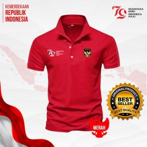 Jual Polo shirt Baju Kaos Jersey Bola Timnas Hut Ri kemerdekaan Indonesia 17 agustus 1945 v4 ...