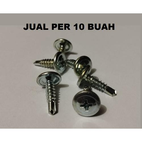Jual Per 10 buah Skrup Type P 8 x 2 1/2 inch Sekrup Kepala Bulat Plus ...