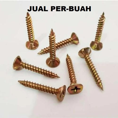 Jual Perbuah Skrup Kalsiboard 6 x 1 1/4 inch Sekrup Screw Calsiboard ...