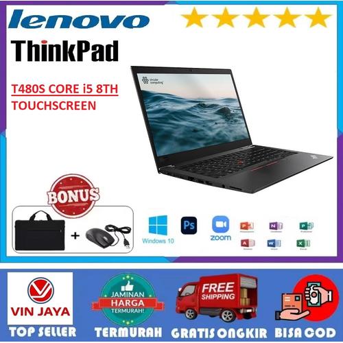 Jual SLIM !! Laptop Lenovo Thinkpad T480s Core i5-8th TOUCHSCREEN 20gb ...