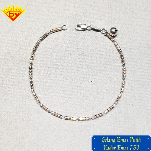 Jual Gelang Rantai Emas Putih 016 Kadar Emas 750 - Jakarta Pusat - TOKO ...