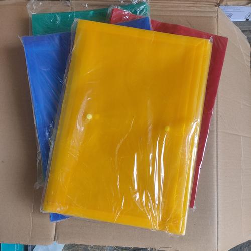 Jual Map Plastik Kancing Transparan F4 / Folio - Biru - Jakarta Pusat ...