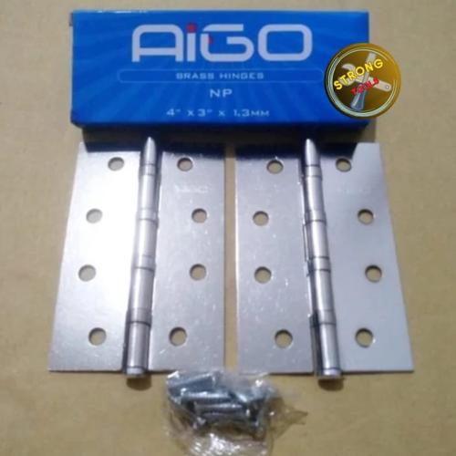 Jual Engsel Pintu 4" Merk AIGO / Engsel Jendela Besi 10 cm - Kota ...