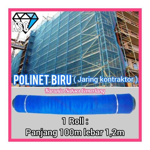 Jual POLINET BIRU / JARING PENGAMAN PROYEK / JARING KERAMBA IKAN ...