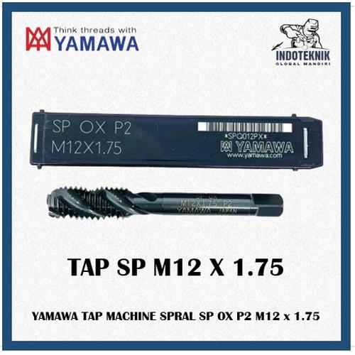 Jual YAMAWA Tap Spiral M12 x 1.75 Tap Machine Spiral M12x1.75 Tap Mesin SP Spiral Original ...