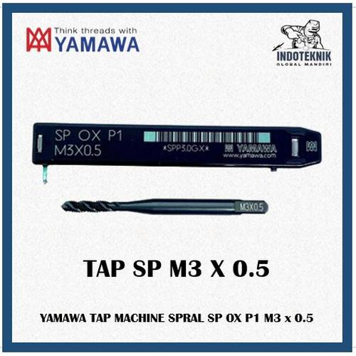 Jual YAMAWA Tap Spiral M3 x 0.5 Tap Machine Spiral M3x0.5 Tap Mesin SP ...