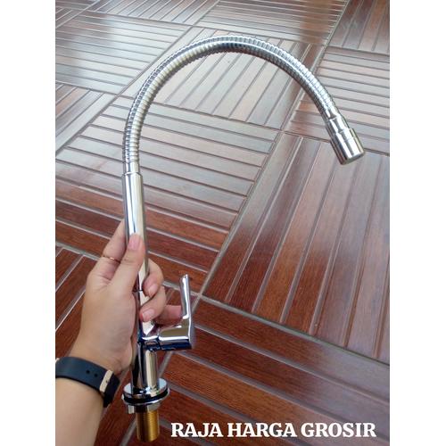 Jual TLX-041F KRAN ANGSA FLEXIBLE WASSER KERAN BAK CUCI PIRING SINK ...