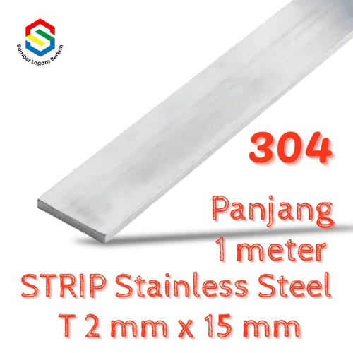 Jual plat strip 304 tebal 2mm lebar 15mm stainless steel - Kota Bandung ...