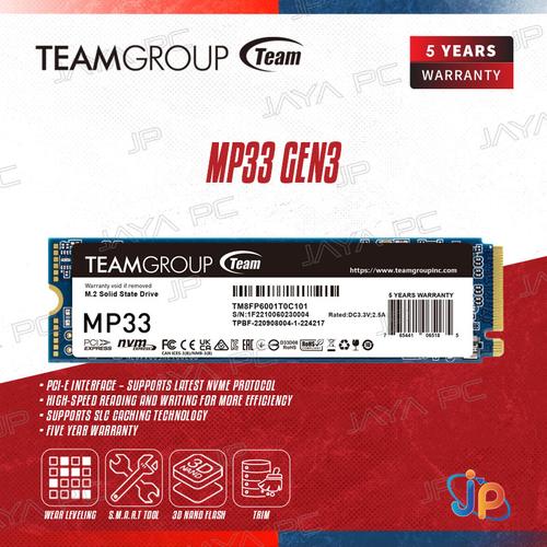 Jual Team SSD MP33 M.2 Pcie Gen3 Nvme 2280 256GB - M2 256 GB - Jakarta ...