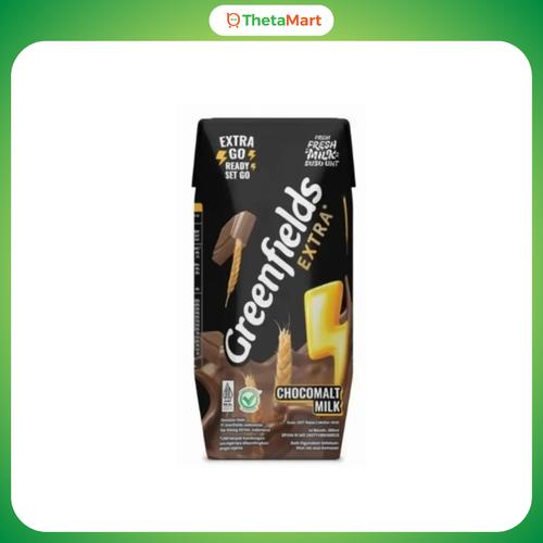 Jual GREENFIELDS UHT EXTRA CHOCOMALT MILK 200 ML - Kota Padang ...