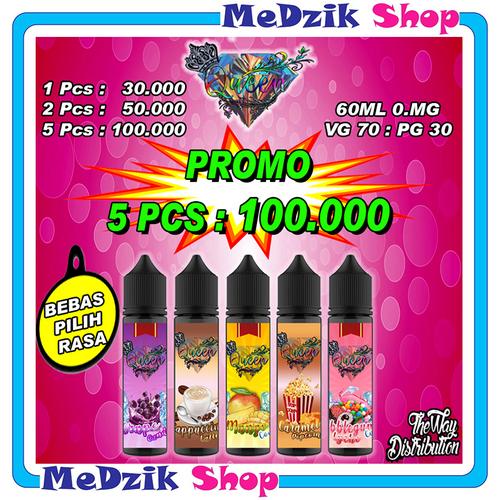 Jual Liquid Queen 60ML Freebase Liquit 60 ML - Paket 5 Botol - Kab. Bandung - MeDzik Shop ...