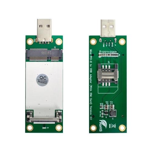 Jual NGFF(M.2) to USB Adapter with SIM Card Slot for WWAN/LTE/4G Module ...