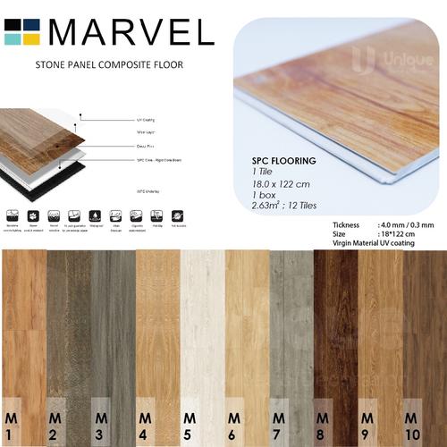 Jual SPC Flooring Marvel Motif Kayu - Harga Perm2 - Jakarta Utara ...