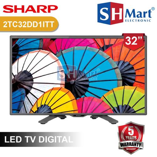 Promo TV LED SHARP 32 INCH 2TC32DD1I DIGITAL TV 32DD1I HDMI USB MOVIE ...