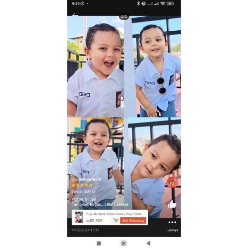 Jual Baju Kostum Dilan Anak | Baju SMA Anak | Seragam Dilan Milea ...