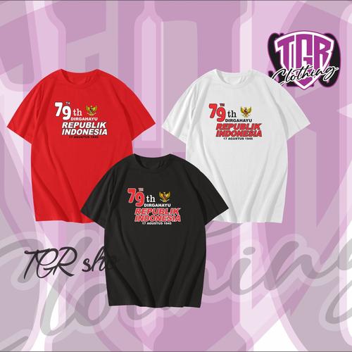 Jual kaos HUT RI ke 79 kaos kemerdekaan Republik Indonesia t-shirt kaos ...
