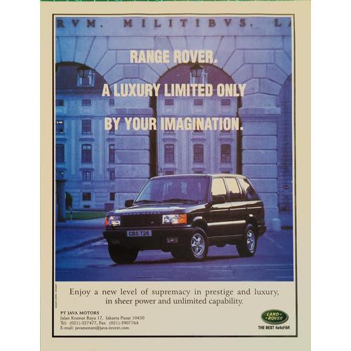 Jual Iklan Jadul Range Rover original potongan majalah - Kota Bandung ...