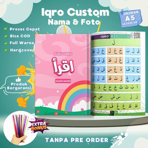 Promo Iqro Custom Hard Cover Full Color Nama Anak Cetak Foto Iqra ...
