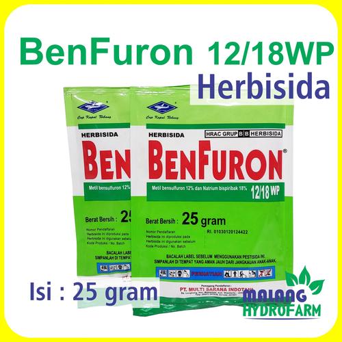 Jual Herbisida Selektif Padi Benfuron 25 gram obat racun rumput gulma ...