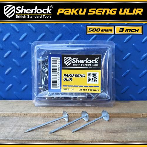 Jual SHERLOCK Paku Seng / Spandek Ukuran 3 inch inci Model Ulir Busa ...