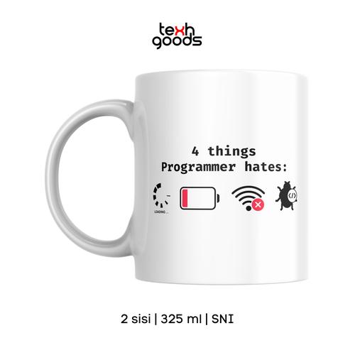 Jual 4 Things Programmer Hates Mug Gelas Programmer Developer Programming Language Bahasa