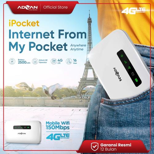 Jual ADVAN Ipocket MIFI MF01 Unlock All Operator baterai 2500 mAh ...