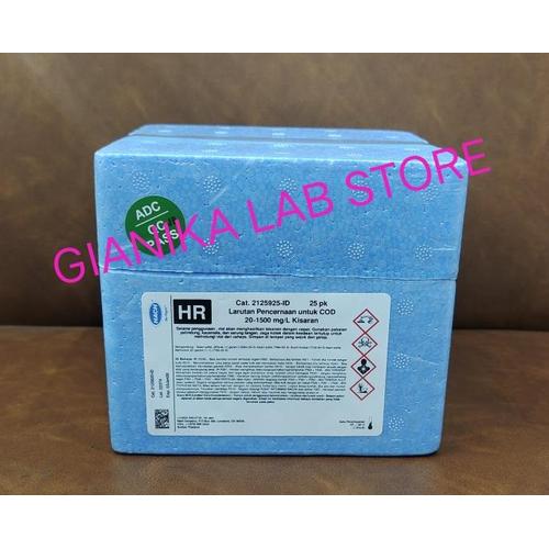 Jual alat laboratorium HACH 2125925 COD Reagent HR Digestion Vials 20 ...