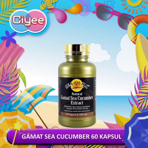 Jual SEA-QUILL Natural Gamat Sea Cucumber Extract 60 kapsul ...