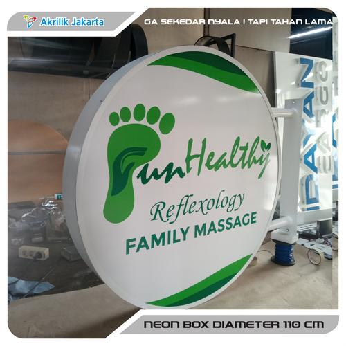 Jual Neon Box LED | neon box plat galvanis anti karat bulat 110 cm - 2 ...