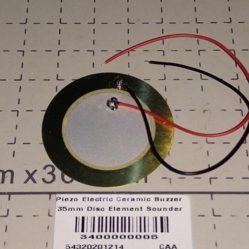 Jual 35mm Piezo Electric Ceramic Disc Element Sounder Buzzer Sound Sensor Getar Getaran Pukul ...