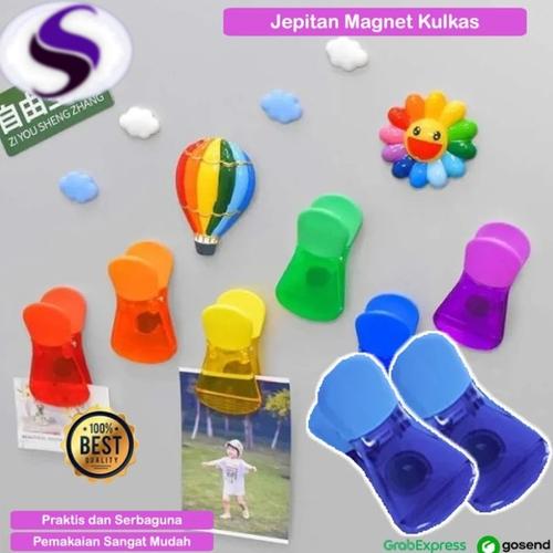 Jual Penjepit Kemasan plastik Snack klip Magnet Kulkas Jepit Clip ...