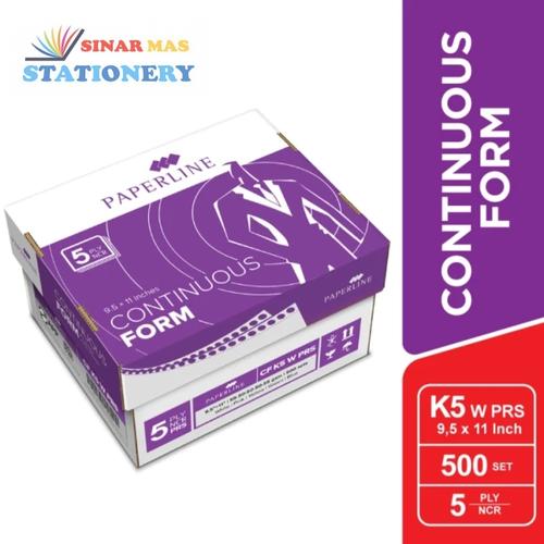Jual Continuous Form K5 Warna PRS Paperline / Kertas Continous Form K5 ...