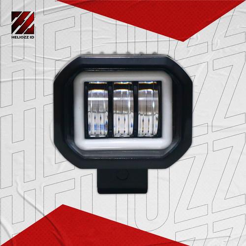 Jual Lampu Kabut Fog Light DRL 3 LED 30W Kotak 12/24 Volt Lampu Kabut ...