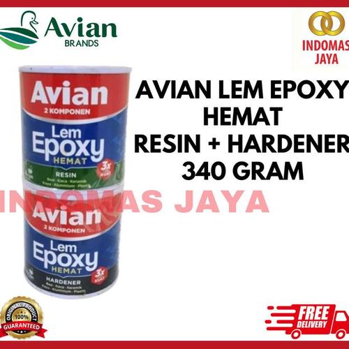 Jual LEM EPOXY AVIAN 340 GRAM HEMAT HARDENER RESIN EPOXY LEM AVIAN ...