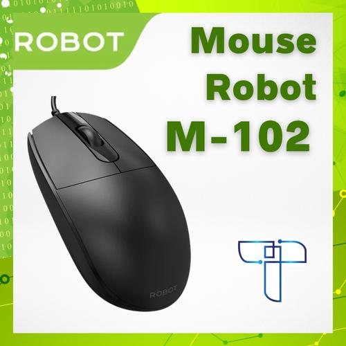 Jual ROBOT M102 Optical Mouse Wired PC Laptop Office 1200 DPI New M100 ...