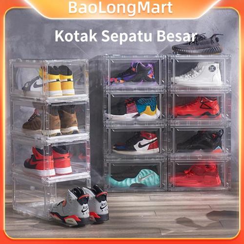 Jual Kotak Sepatu Transparan Plastic Kotak Sepatu Akrilik Acrylic ...