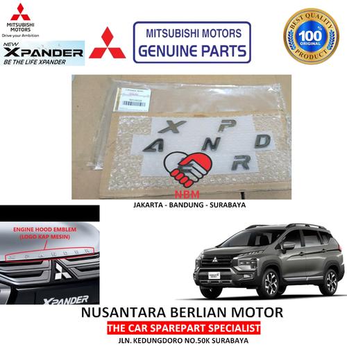 Jual EMBLEM KAP MESIN TULISAN XPANDER ORIGINAL MITSUBISHI MZ336029 ...