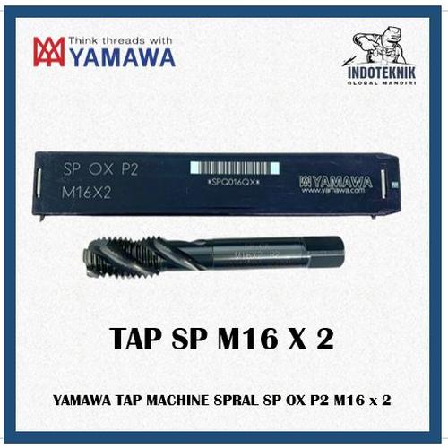 Jual YAMAWA Tap Spiral M16 x 2 Tap Machine Spiral M16x2 Tap Mesin SP Spiral Original Yamawa ...