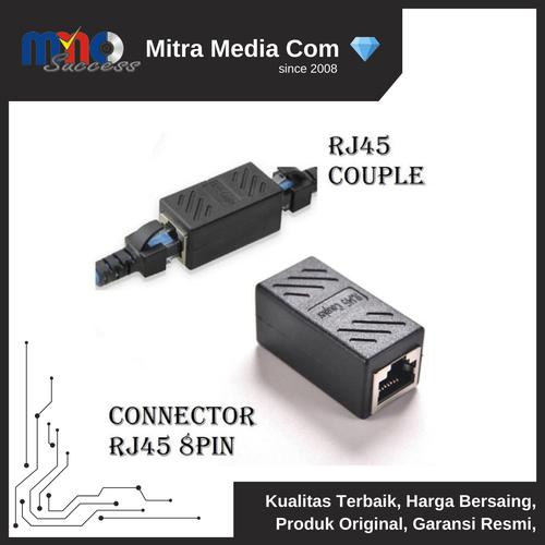 Jual Barrel / Barel / Sambungan Jaringan Lan Rj45 / Rj 45 Hitam ...