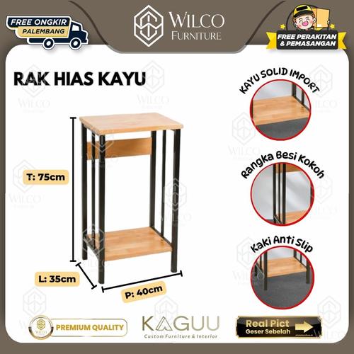 Jual Rak Hias Kayu CMF | Rak Hias Kaki Besi | Rak Serbaguna | Lemari ...