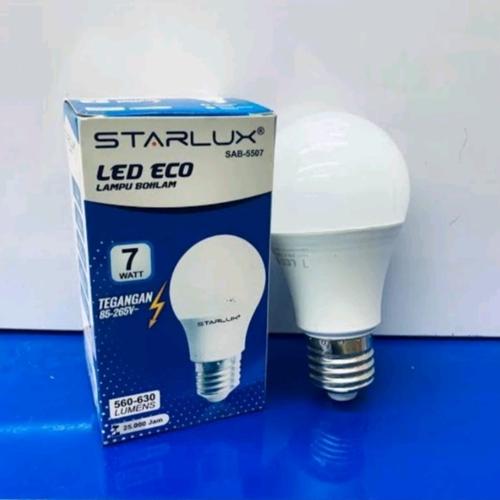 Jual Lampu Led Bulb Light Putih Starlux Eco 7 Watt Bohlam Lampu SNI ...