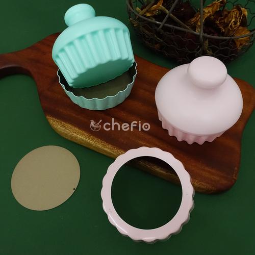 Promo Chefio Cetakan Pie Mini Warna/ Loyang Egg Tart / Pie Pan Press ...