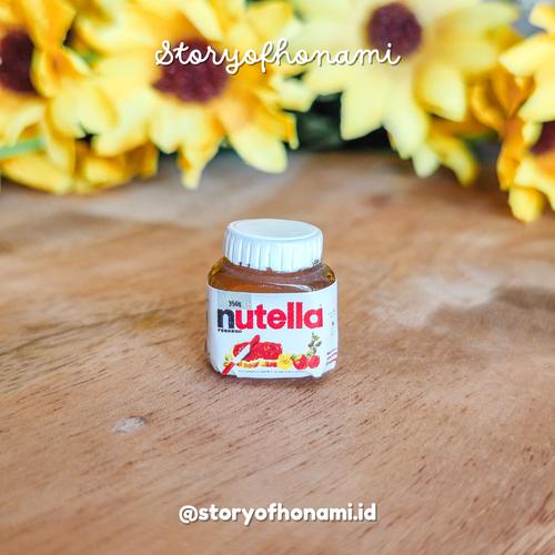 Jual MINIATUR 1:12 NUTELLA V2 (1.4 x 0.9 x 1.6 cm) JAR SELAI COKLAT ...