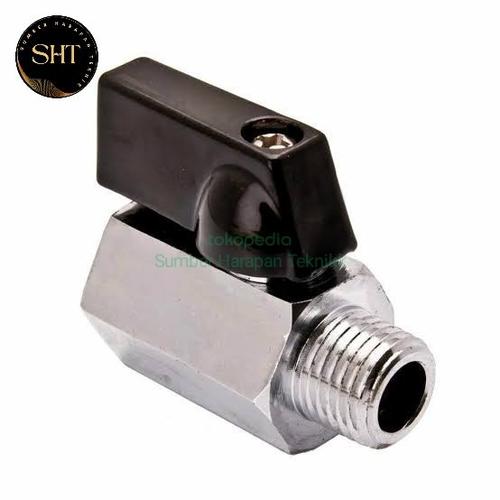 Jual Mini Ball Valve 1/2"Inch Male-Female / Stop Kran kecil Drat luar ...