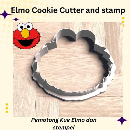Jual Elmo Cookie Cutter and stamp / Pemotong Kue Elmo dan stempel - Kab ...
