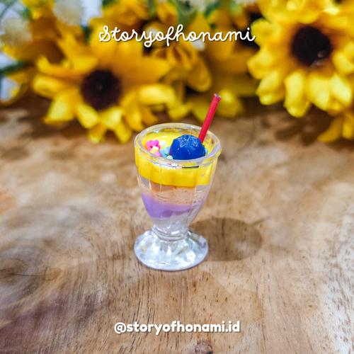Jual MINIATUR 1:12 PARFAIT BUAH RAINBOW (1.6 x 1.6 x 3.2 cm) ICE CREAM ...