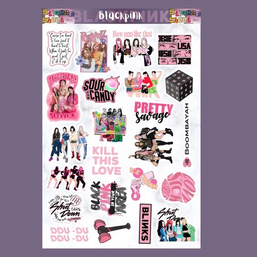 Jual Black Pink Sticker Pack - Jakarta Barat - sleeklamia | Tokopedia