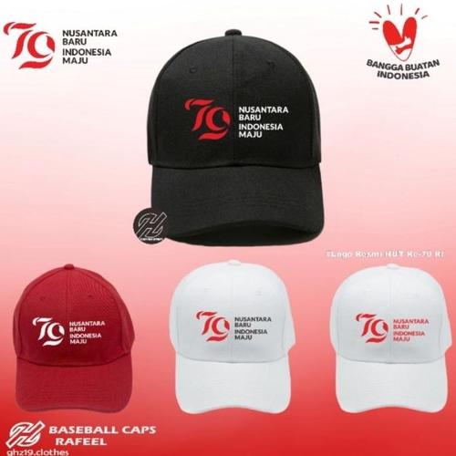 Jual NEW TOPI BASEBALL INDONESIA MAJU LOGO RESMI SPESIAL HUT RI KE 79 ...