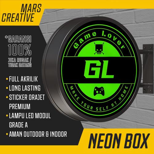 Jual Neon Box Persegi Ukuran 30 x 80 cm + Bracket Custom Bentuk Bulat ...